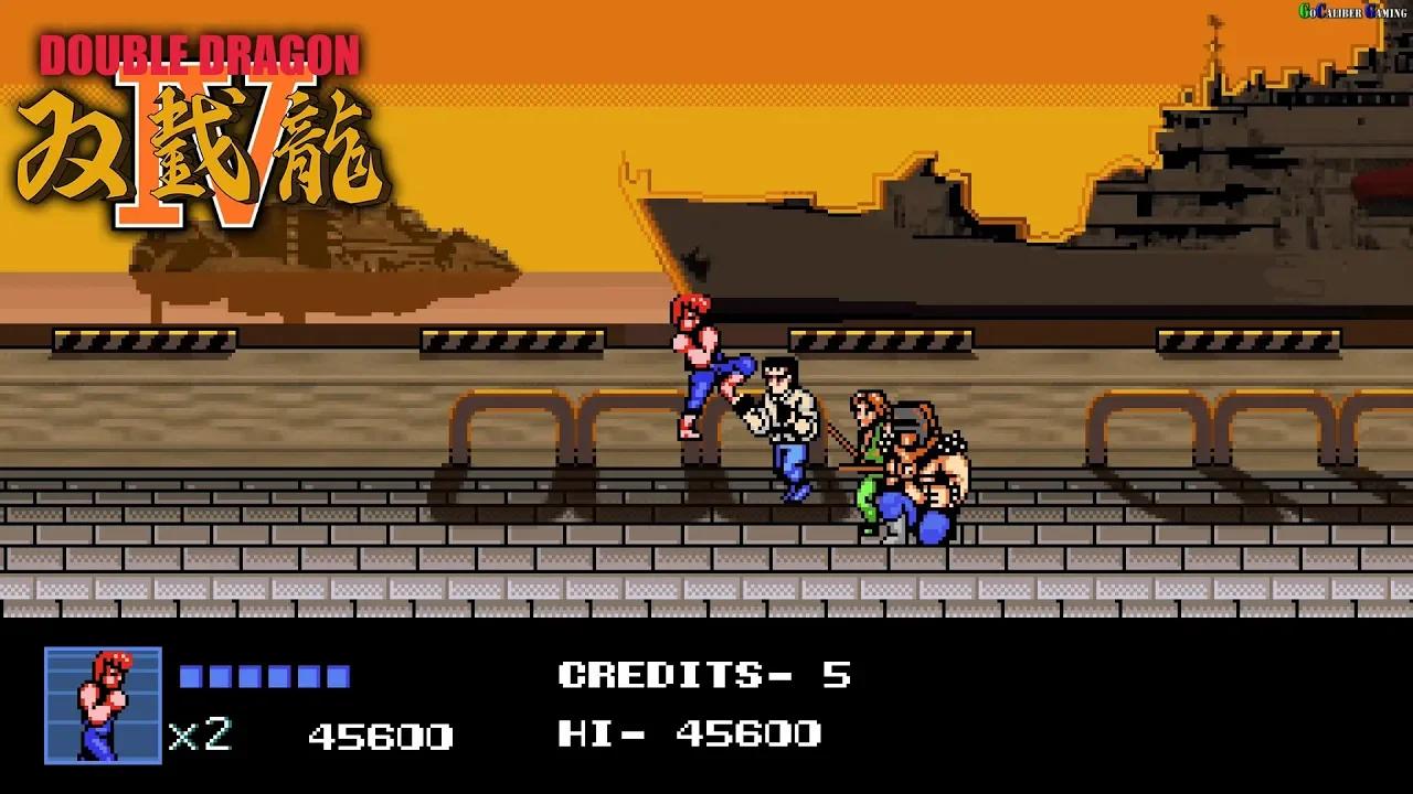 Double Dragon 4 Full Gameplay Retro BGM option.