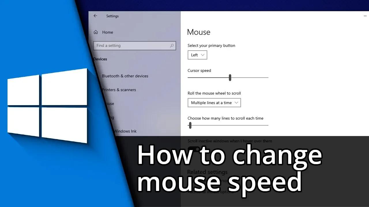 How to change mouse speed in Windows Tutorial