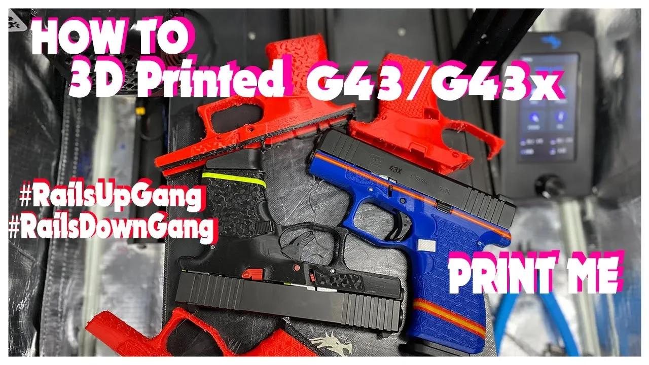 3D Printed G43/G43x Rails Up or Rails down?!?! How to Guide!