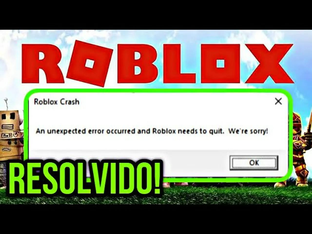 Como Resolver o Erro Roblox Crash no Roblox | Como Resolver o Problema ... Como Resolver o Erro Roblox Crash no Roblox | Como Resolver o Problema ...