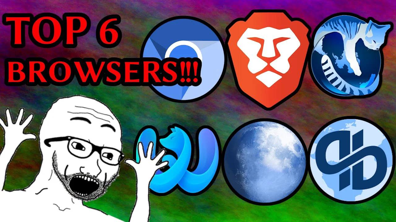 TOP 6 WEB BROWSERS! (5 out of 6 are Blue!)