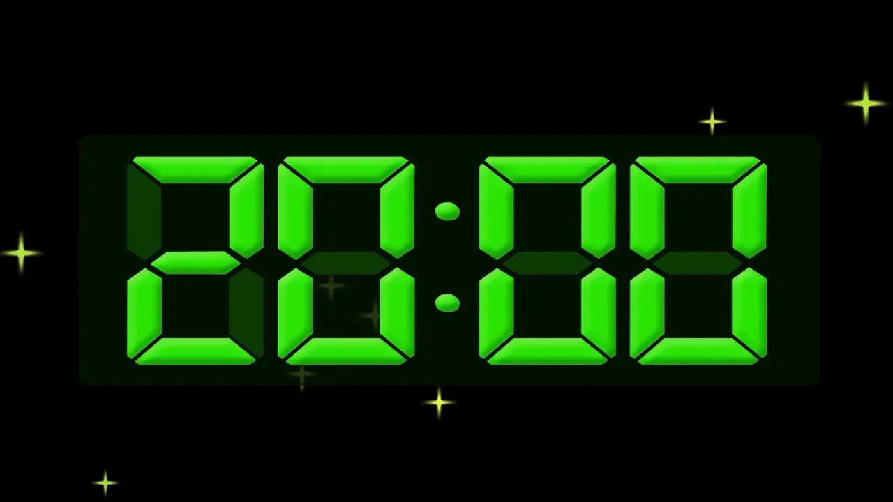 Digital Timer With Relaxed Music for Kids [20 Minute Countdown]