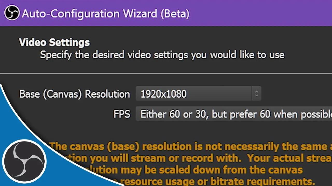 OBS Studio 103 - Easy Setup with the AUTO CONFIGURATION WIZARD ...