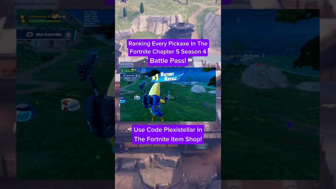 Ranking Every Pickaxe In The Fortnite Chapter 5 Season 4 Battle Pass!