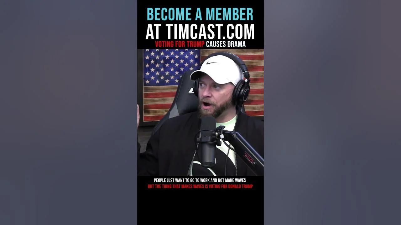Timcast IRL - Voting For Trump Causes Drama #shorts