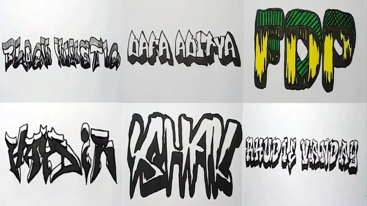 KOLEKSI GAMBAR GRAFITY NAMA TERBARU PART 4