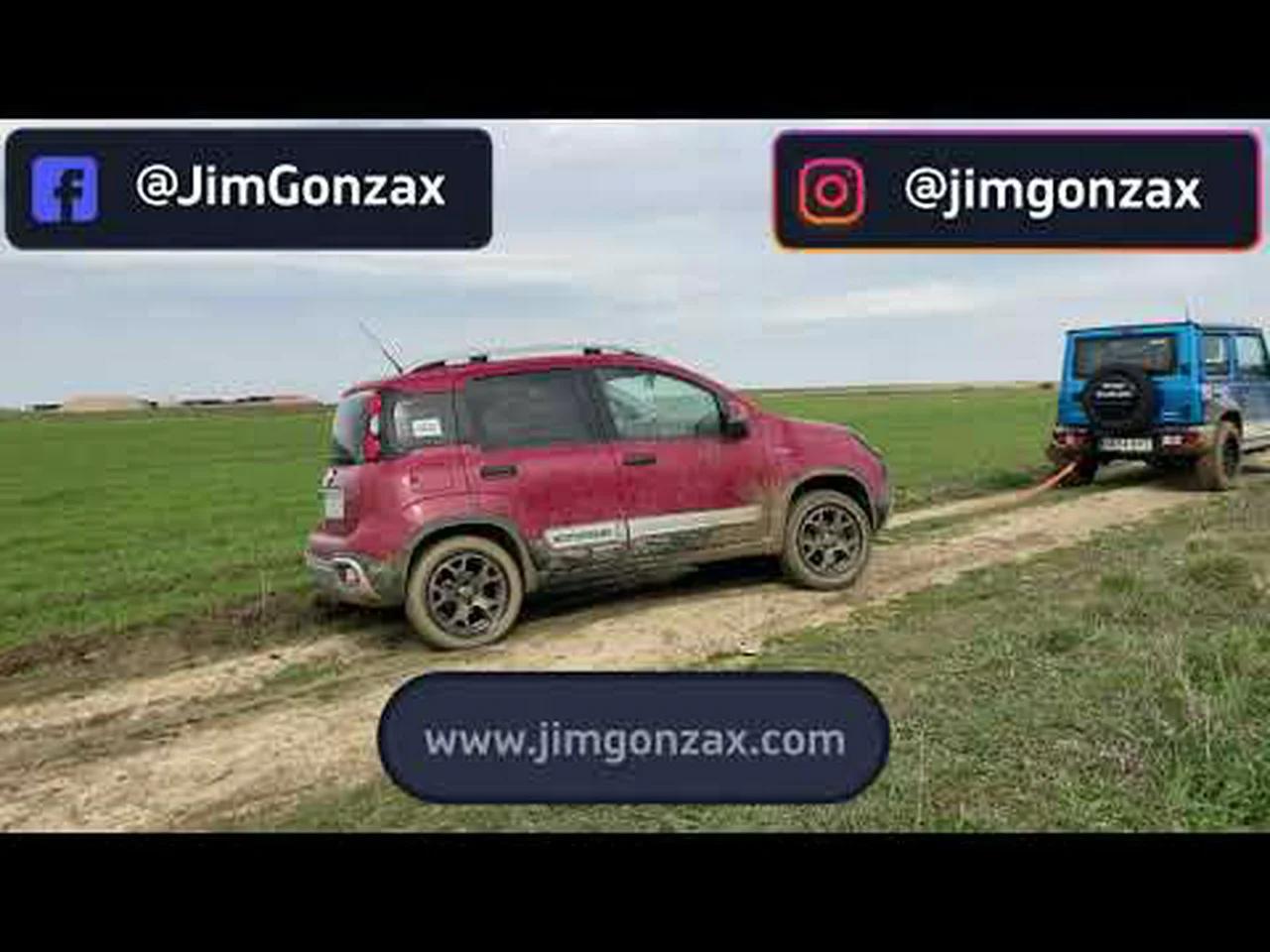 👉Prueba 4x4 Fiat Panda 4x4 vs Suzuki Jimny Off Road en barro