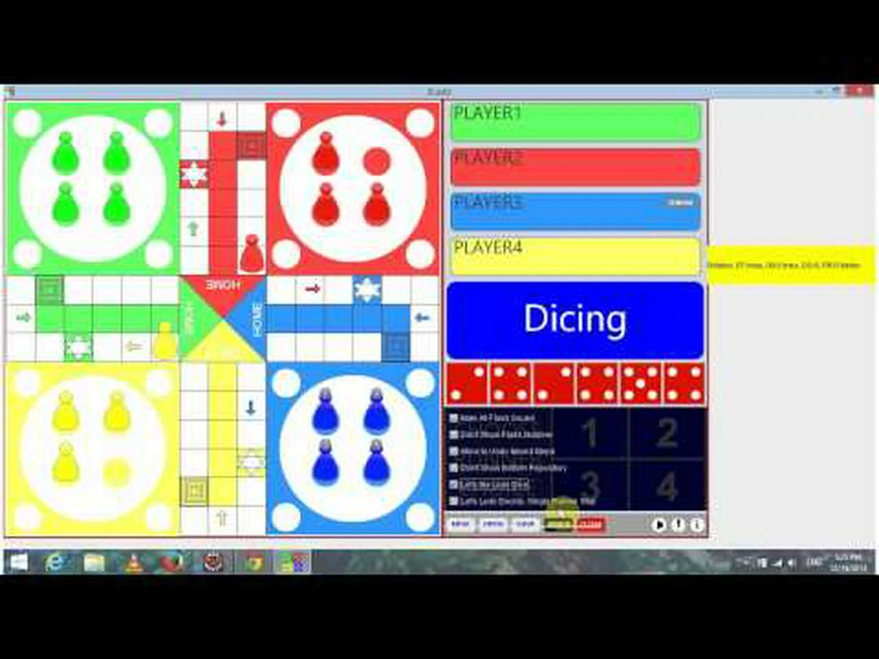 Implementing Ludo Game using Core Java