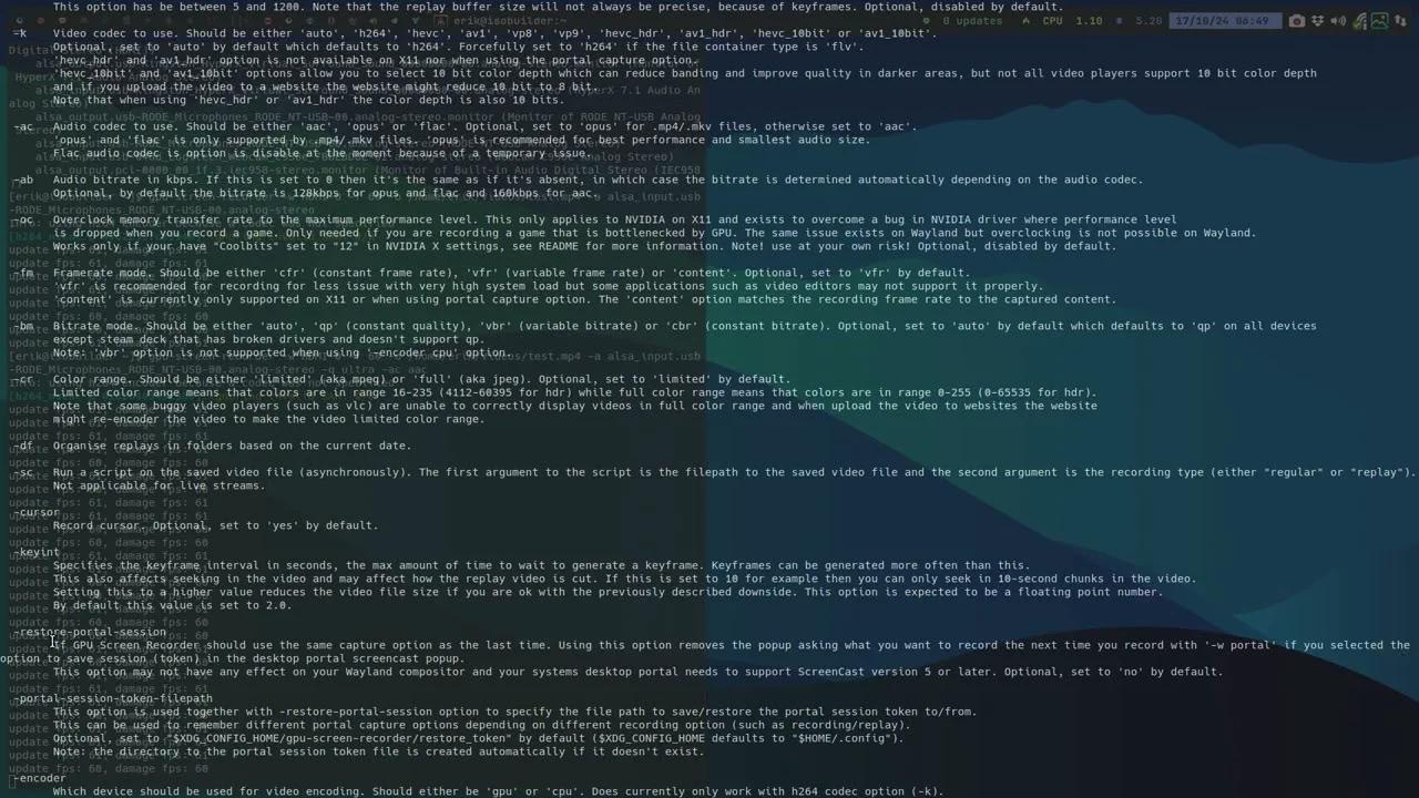 Arco : 4287 gpu-screen-recorder as alternative for simplescreenrecorder ...