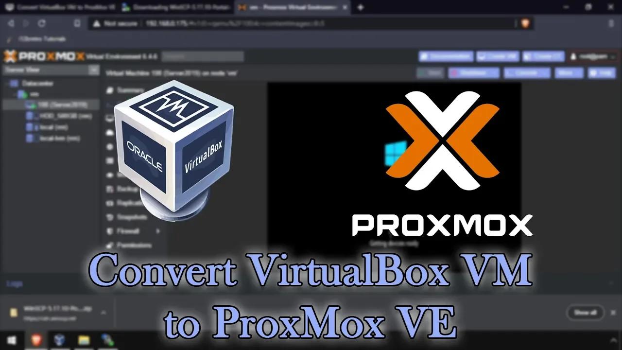 Convert VirtualBox VM to ProxMox VE