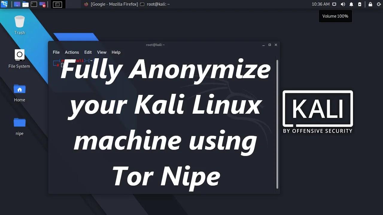 Fully Anonymize your Kali Linux machine using Tor Nipe