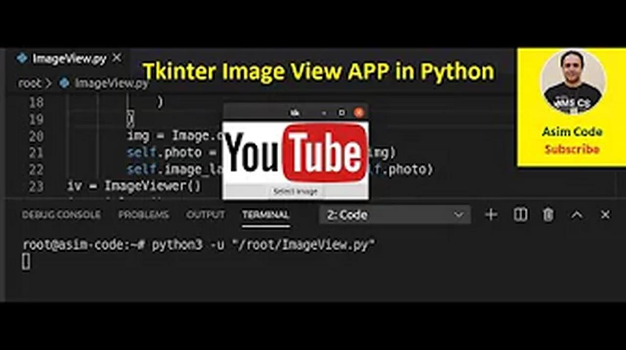 Tkinter Image View App in Python
