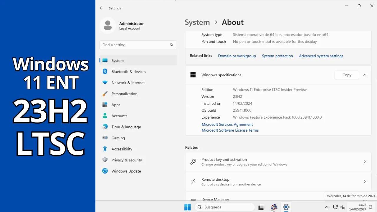 😱 Windows 11 Enterprise LTSC 23H2 ya es oficial según Microsoft 😱