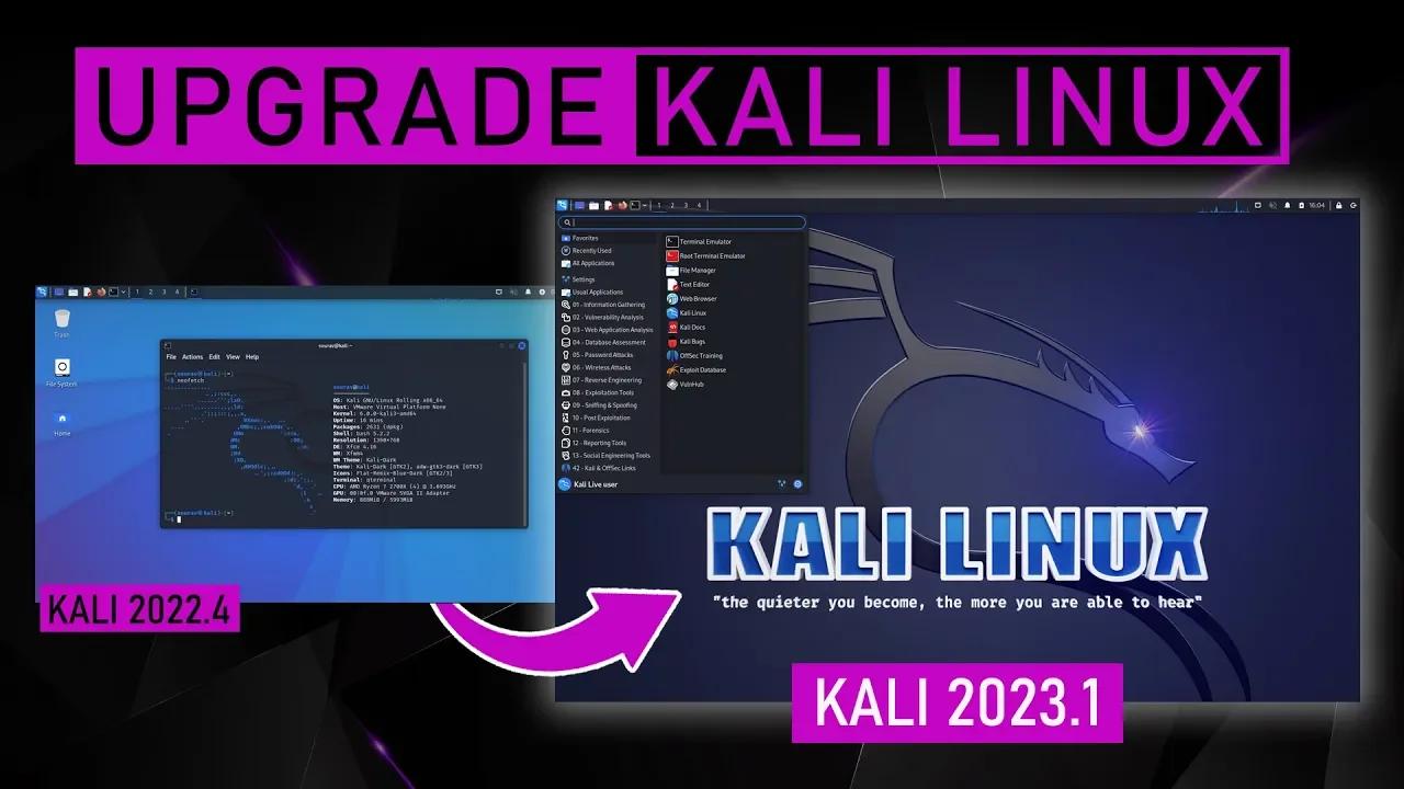 NEW! Upgrade KALI LINUX | Update Your Existing Kali Linux 2022.4 to ...