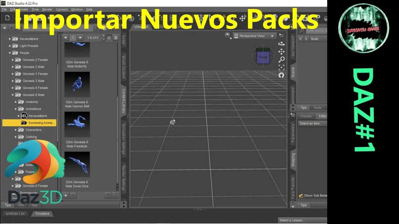 Cómo Instalar Modelos y Animaciones en DAZ 3D Studio - Tutorial 🖥️