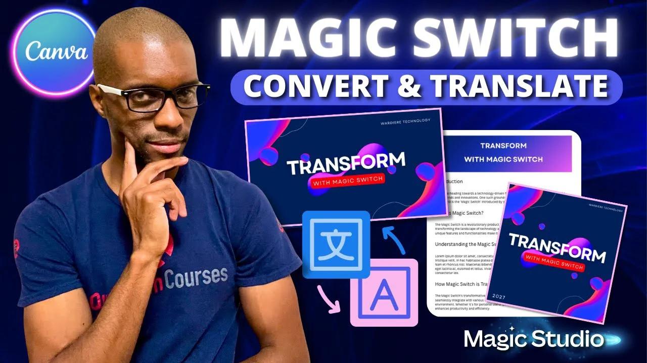 Canva Magic Switch | Translate or Resize Designs With AI