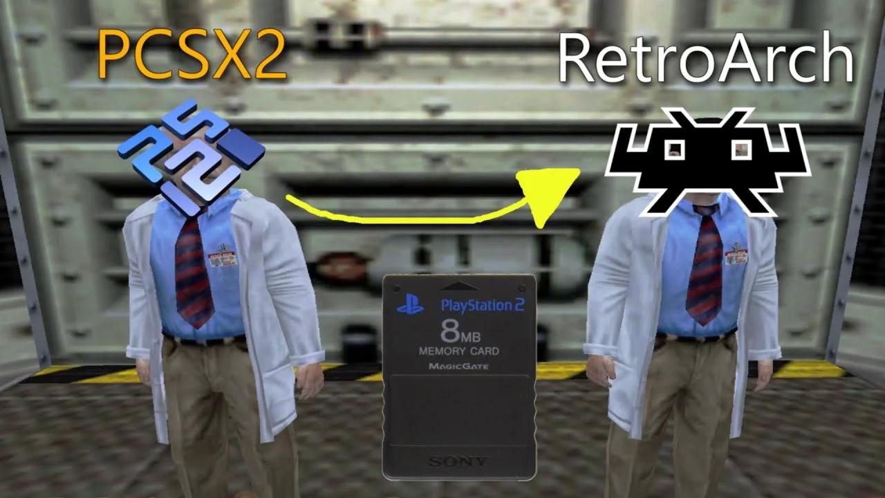 How to Transfer Pcsx2 Memory Cards to RetroArch LRPS2 (PS2 Core)