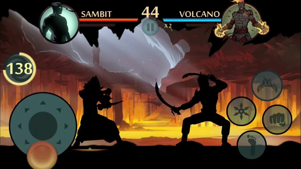Shadow vs Volcano Underworld (Tier 1) Shadow Fight 2