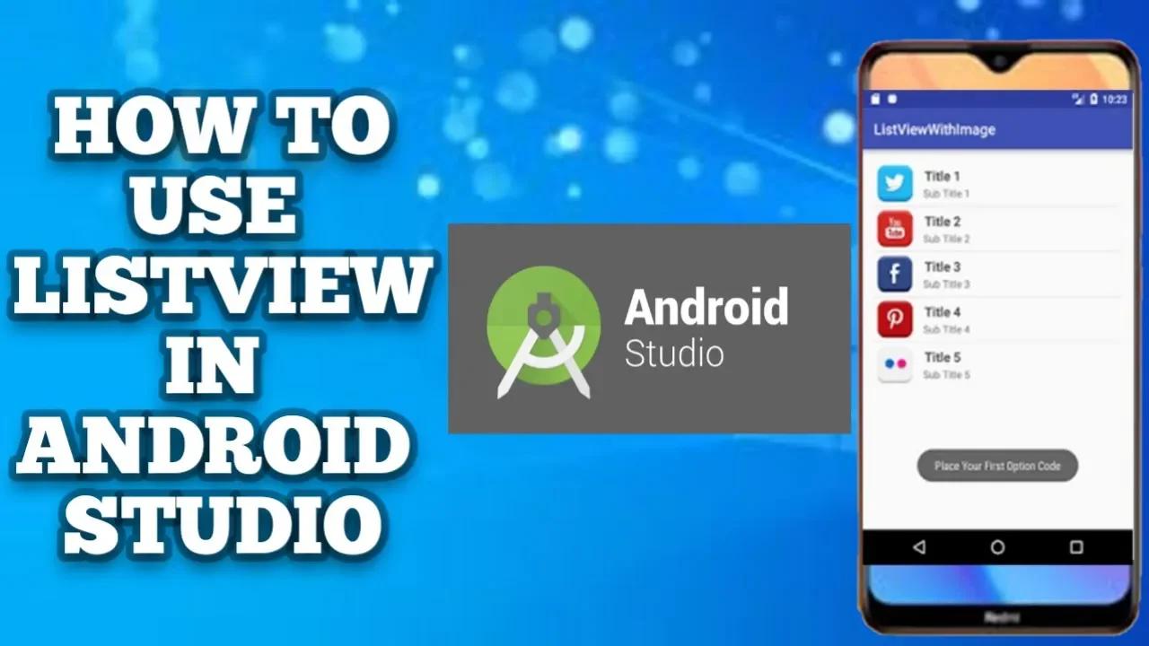 Android ListView | ListView in Android Studio | ListView With Item Click Android ListView | ListView in Android Studio | ListView With Item Click