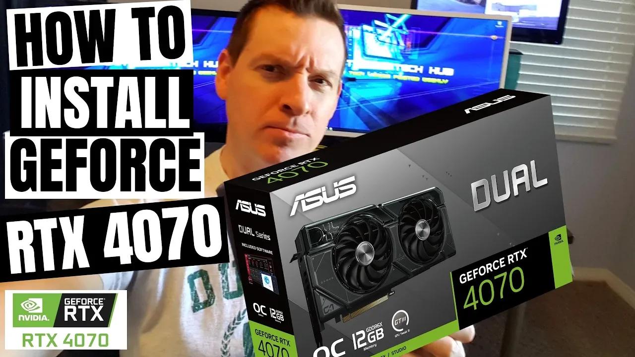 HOW TO INSTALL THE ASUS RTX 4070 - QUICK & EASY!