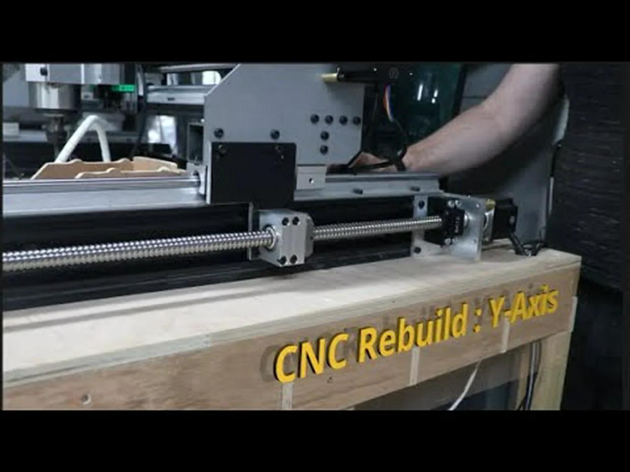 CNC Rebuild : Y-axis ball screw mounts