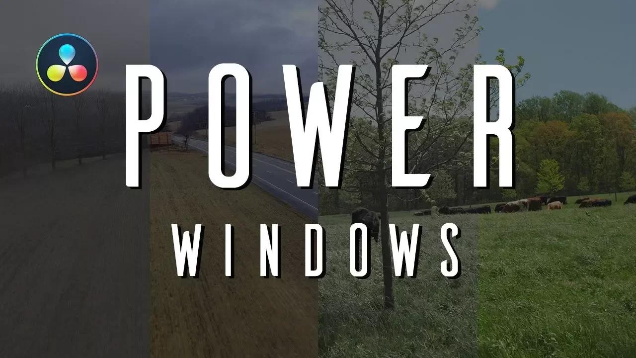 Masking shots with power windows (DaVinci Resolve)