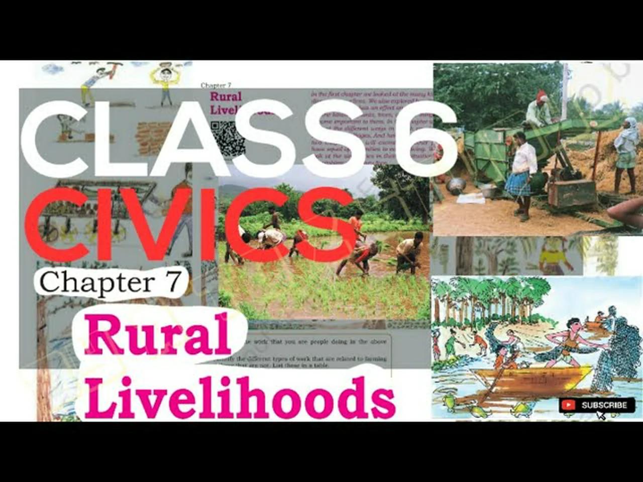 Rural Livelihoods | Class 6 CIVICS Chapter 7 | Question answer ...
