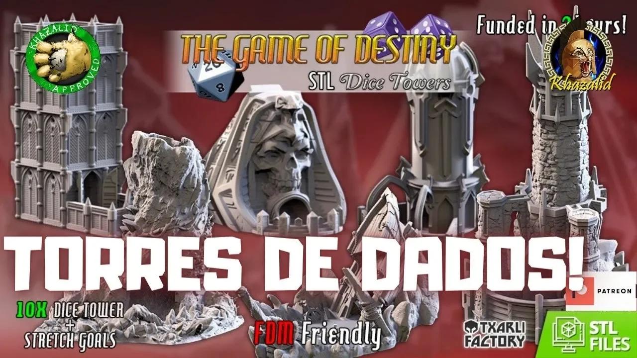 🍀Kickstarter🍀THE GAME OF DESTINY🎁TORRES DE DADOS!