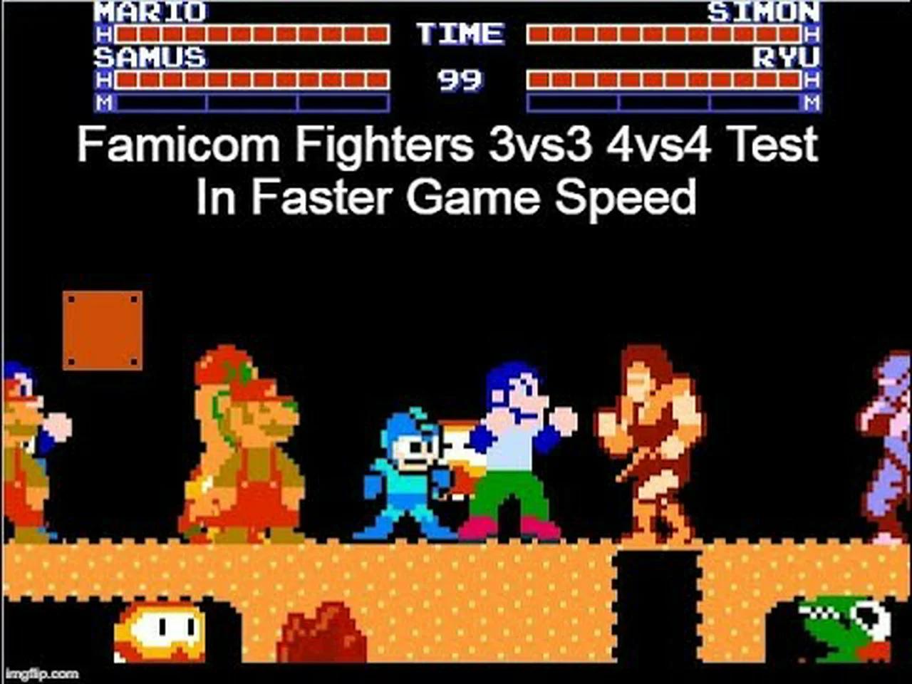 Mugen Famicom Fighters 3v3 4v4 Test
