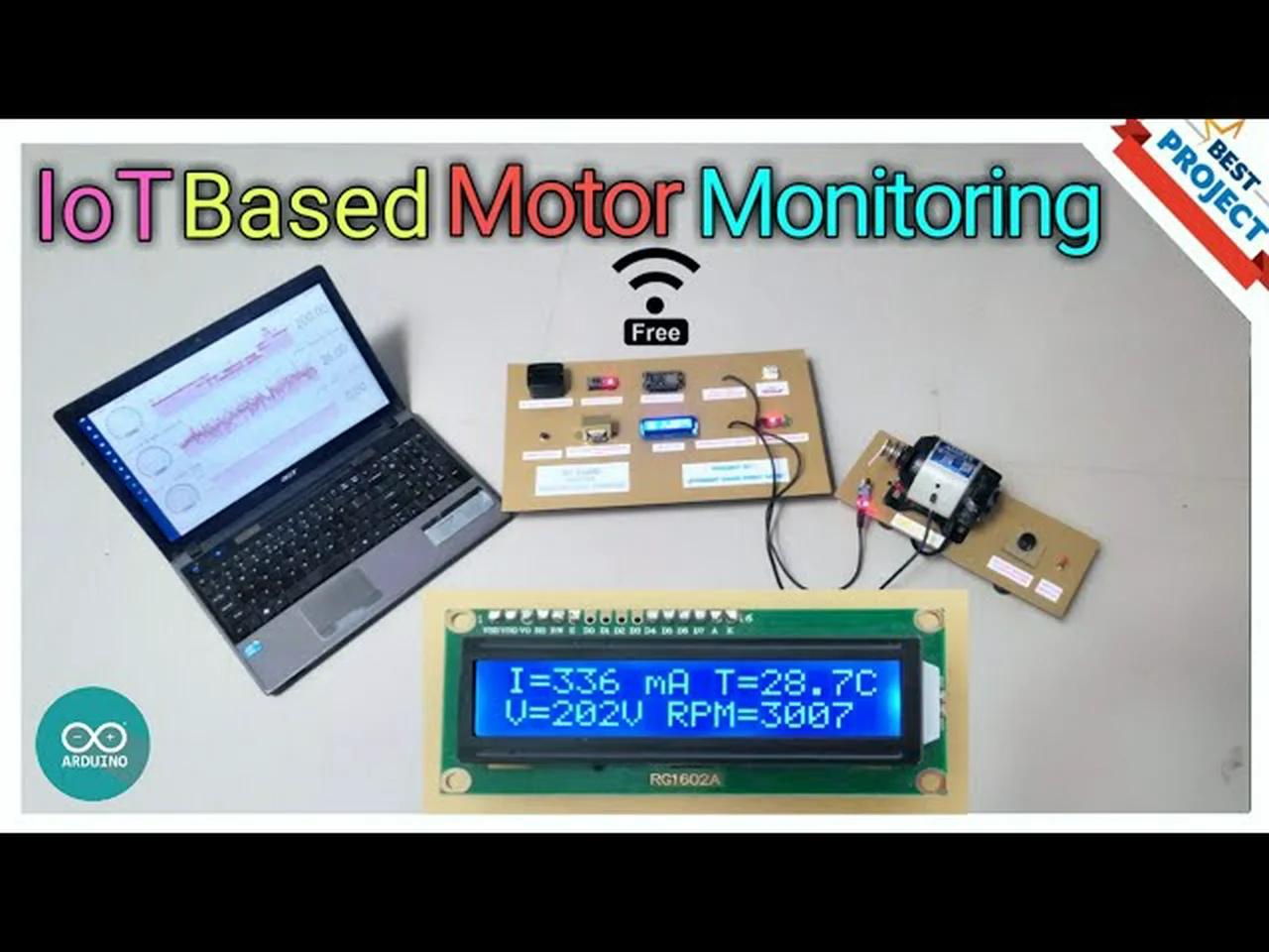 4. IoT Based Motor Monitoring System | Current | Voltage | Temp | RPM ...