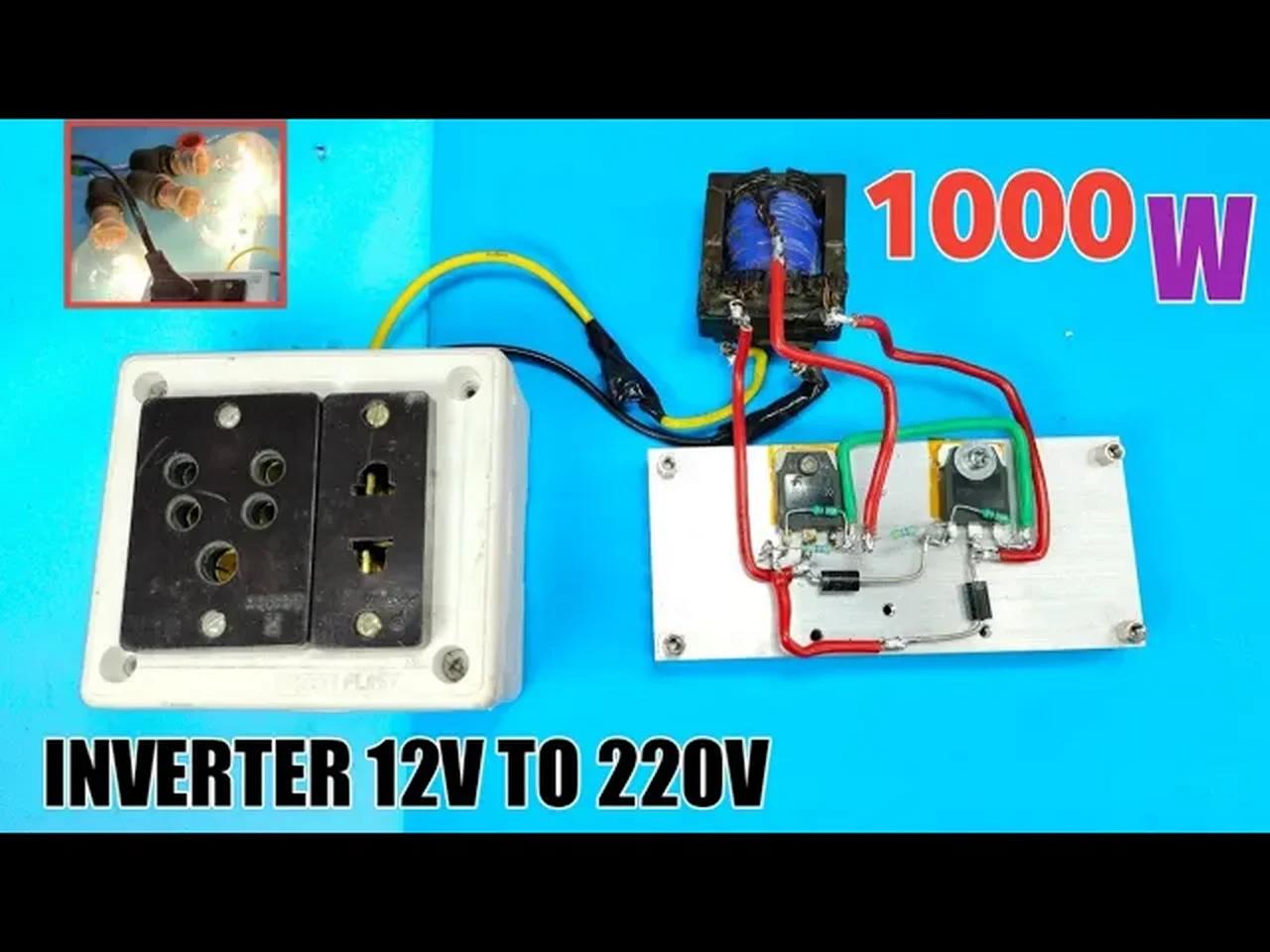 I make 1000W Atx Transformer Inverter 12V To 220V At Home using IGBT || How To Make Inverter
