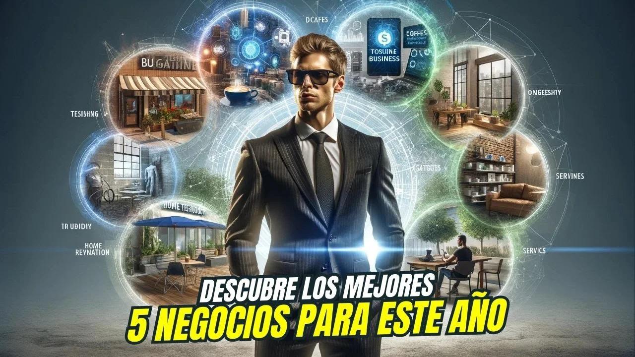 Top 5 Negocios ULTRA Rentables para Emprender en 2024: ¡Inicia Ahora!