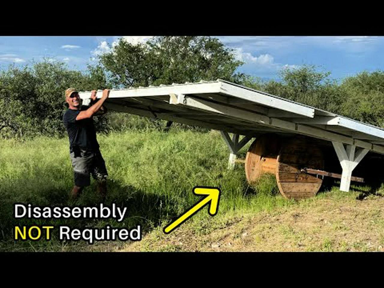 Moving the Rain Roof - With a Bit Redneck Engineering!