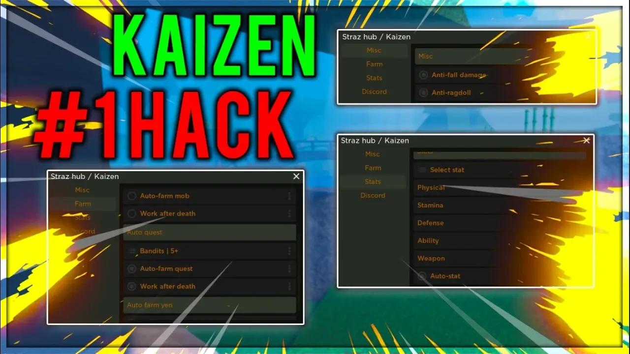 Kaizen Script Hack GUI (*PASTEBIN*) | OP Auto Farm, Auto Stats, Auto Quest & More