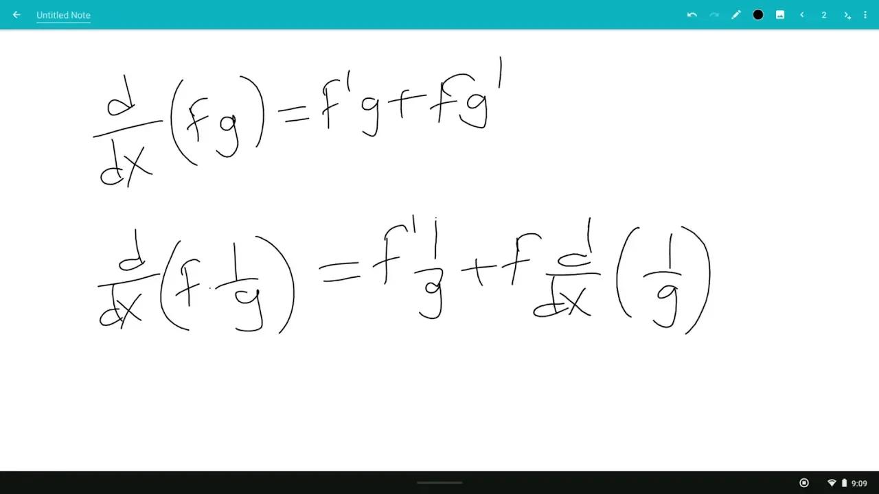 Quotient Rule and some examples