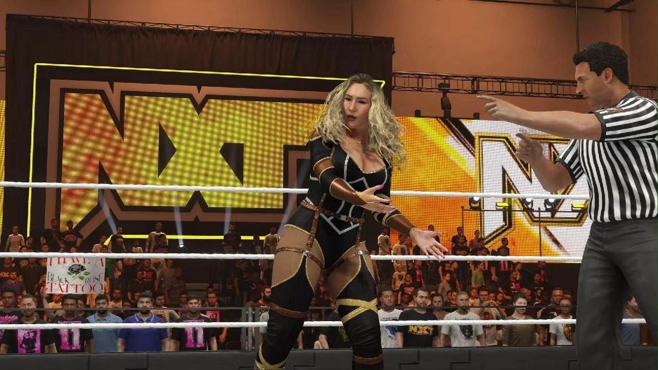 WWE 2K24 - Tiffany Stratton and Nikkita Lyons VS Gigi Dolan and Fallon ...