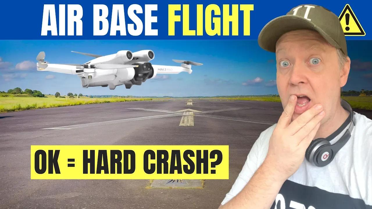 Dji Mini 3 Pro Test Flight On Air Base Checking Conditions After Hard Crash