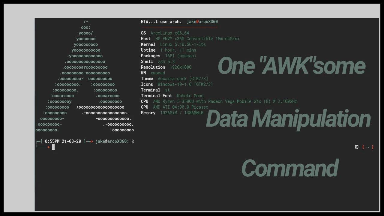 Data Manipulation command comparison - AWK vs Cut | Grep