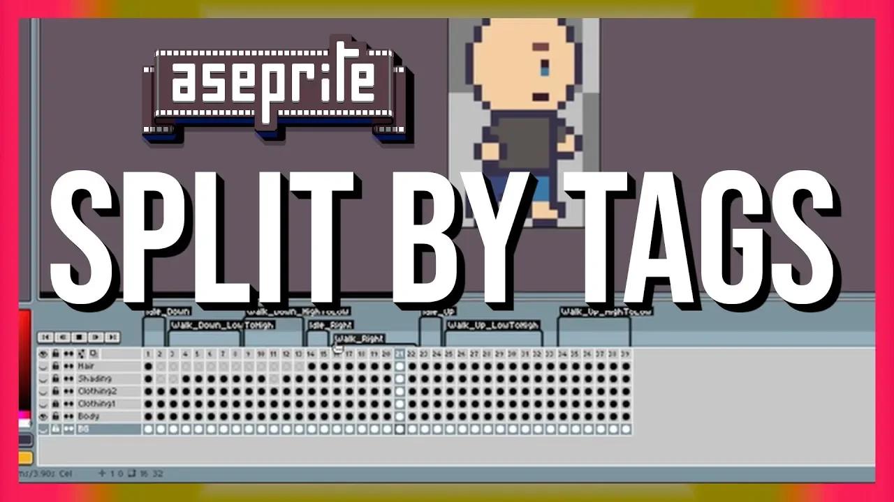 How To Export Aseprite Animations Split By Tags And Use Them For Godot Gamedev