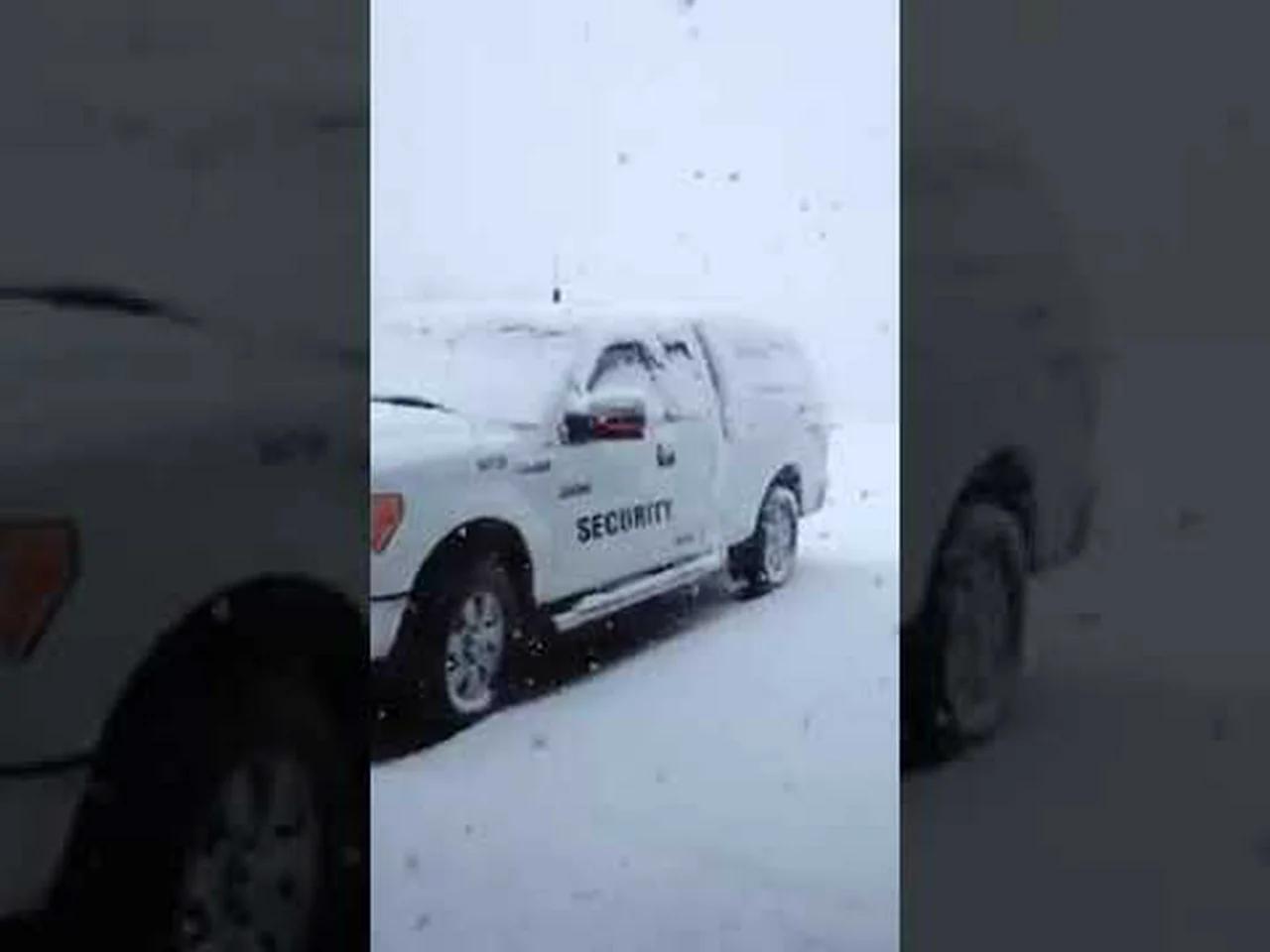 Winter in St Paul Alberta - Security Units covered.