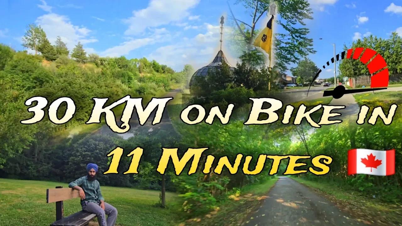 🚴 30 KM Bike Ride in 11 Minutes | Humber River Trail Adventure 🇨🇦