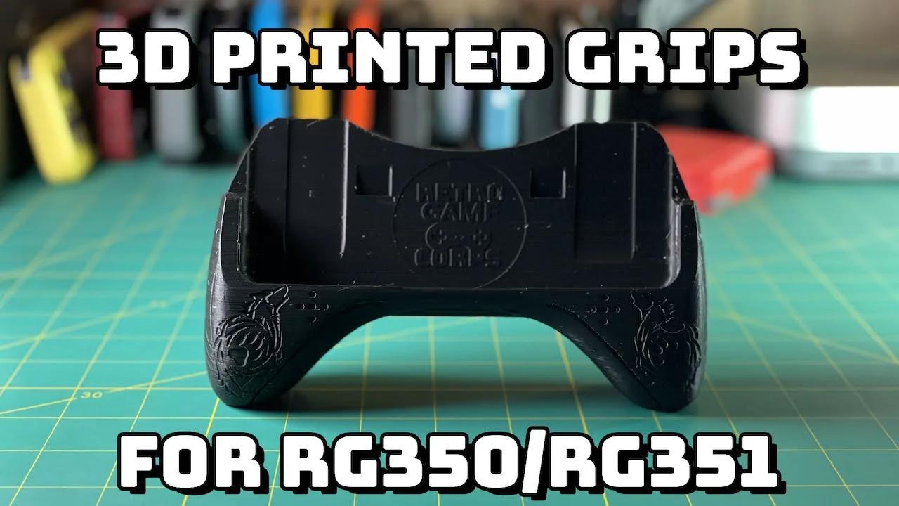3D-Printed Grips for RG350 and RG351 Devices