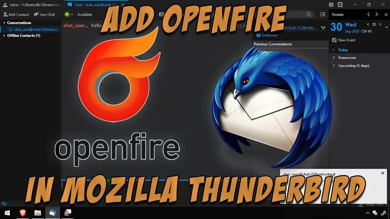 Add OpenFire Instant Messaging in Mozilla Thunderbird