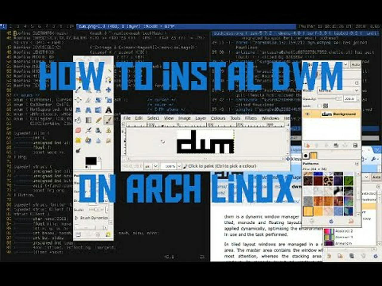 How to install DWM and ST
