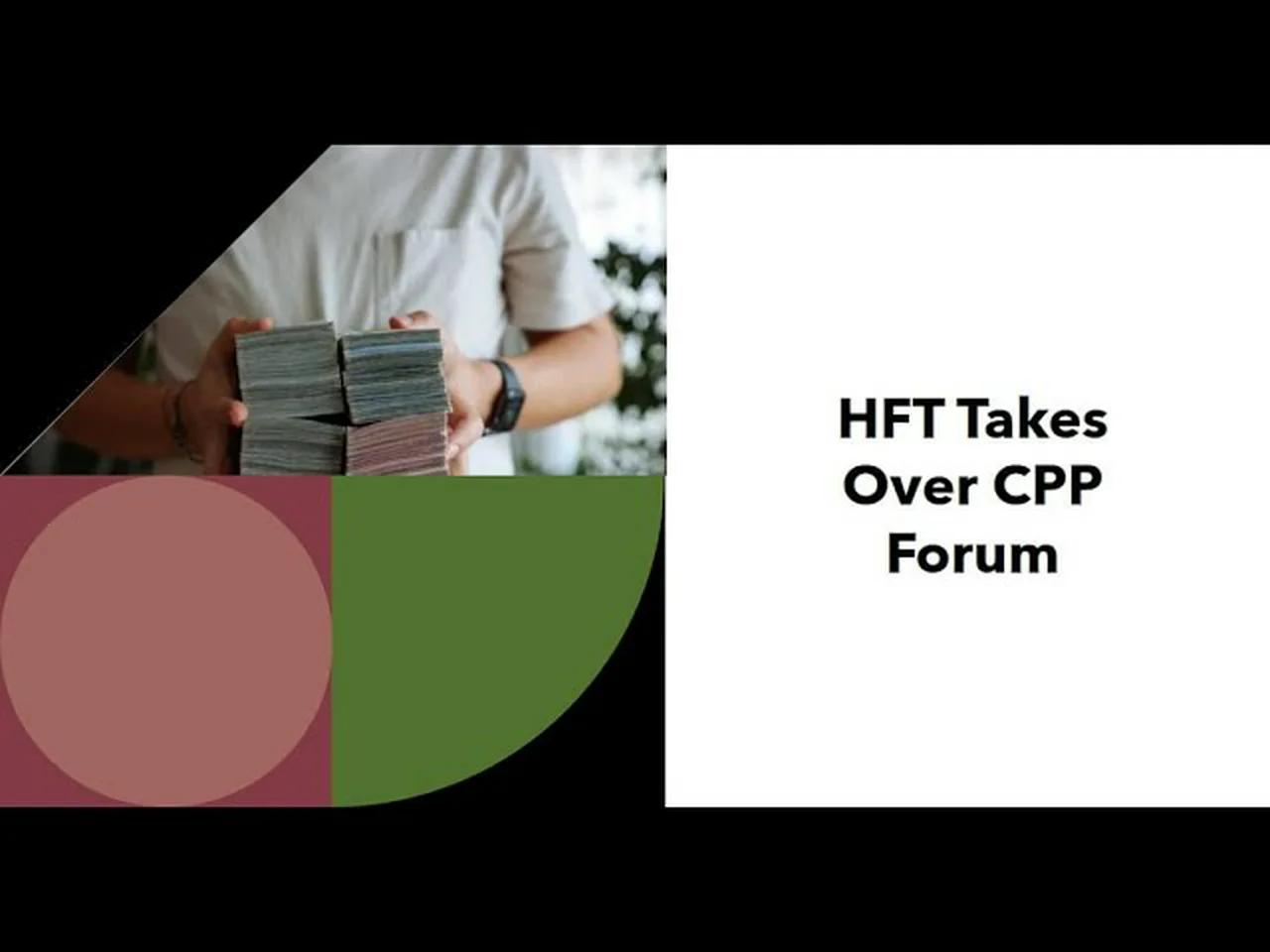 Can we do something about the constant HFT questions