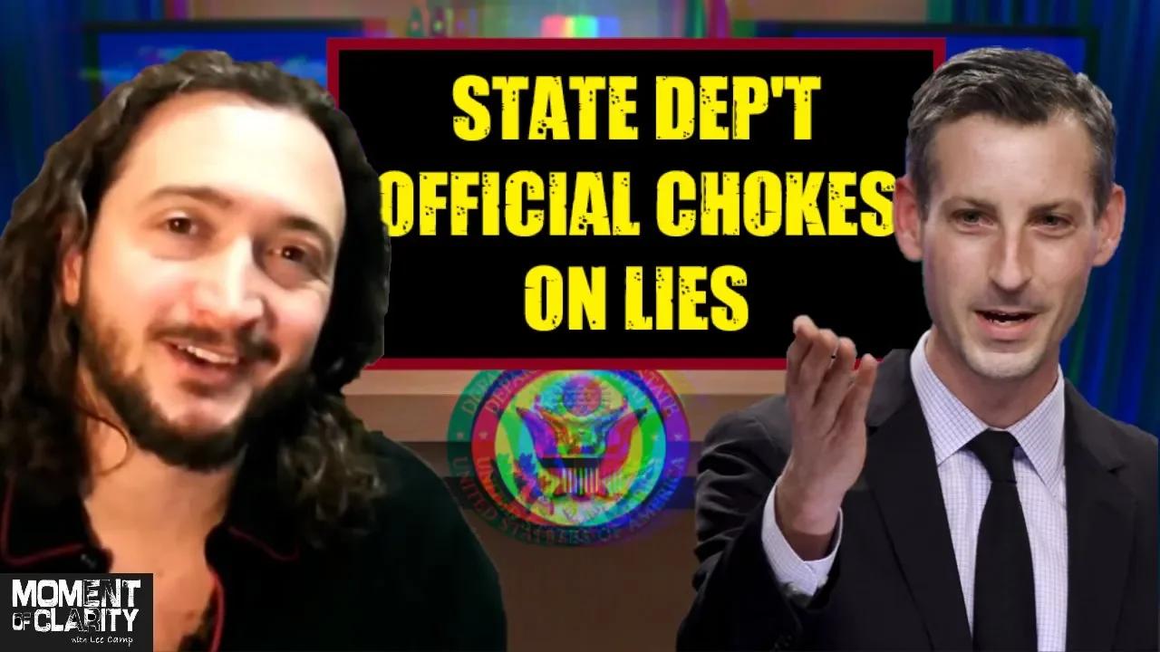 Watch State Dept. Official Choke On Lies!