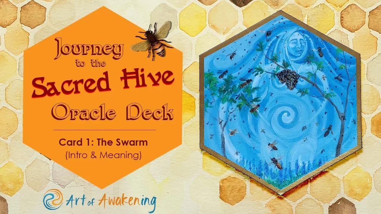 🐝Journey to the Sacred Hive - Card #1: The Swarm (Honeybee Oracle Deck in Progress) 😃