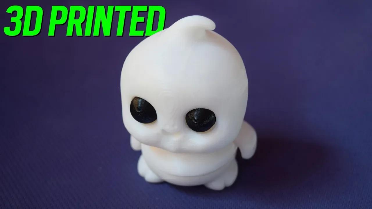 Cute Ghost 👻 - 3D Printed - 🎃 Halloween - Print Ideas - Best Free 3D Models