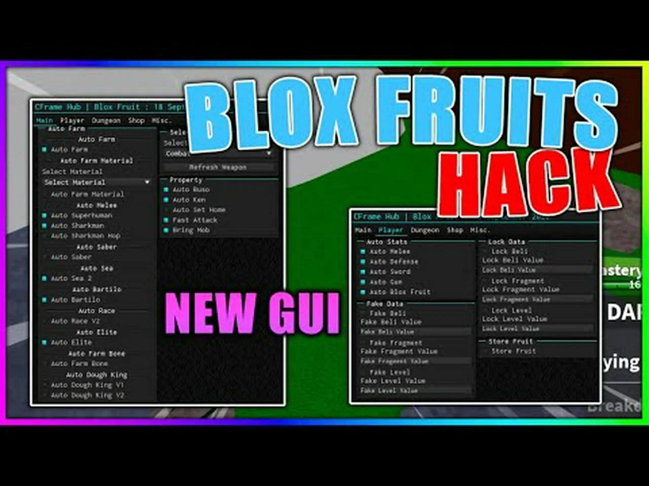 Blox Fruits Script Hack GUI | Auto Farm, Get All Fruits , KILL All, Aimbot & More! | *Pastebin*