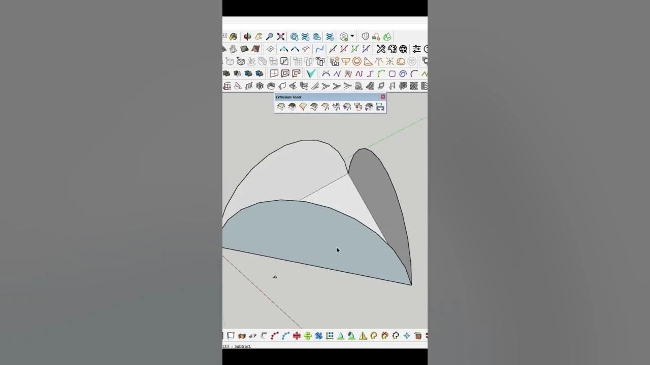 Sketchup Extrusion Tool Sketchup Tutorial